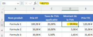 Calculer la TVA avec Excel : quelle formule utiliser